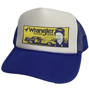 Dale Earnhardt Wrangler Vintage Style Royal Blue Team Racing 3 Snapback ...