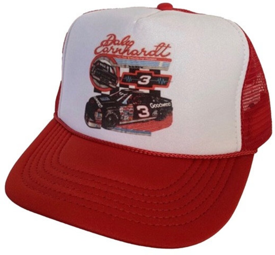 Dale Earnhardt Trucker Hat Vintage Inspired Red Unisex Gift Idea ...