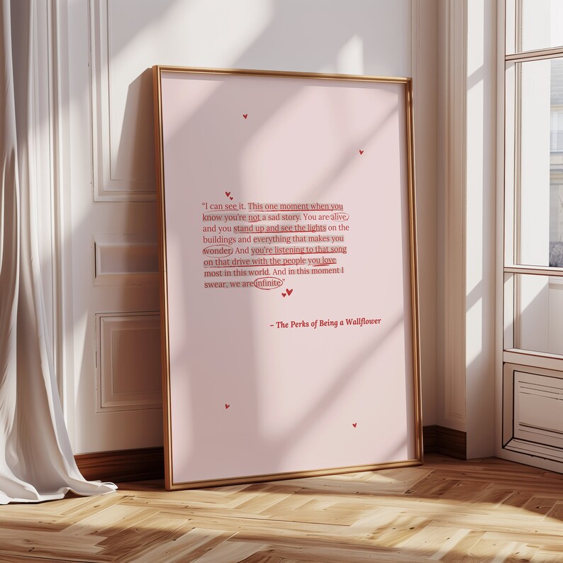 Perks of Being a Wallflower Digital Print | Digital Posters | Book ...