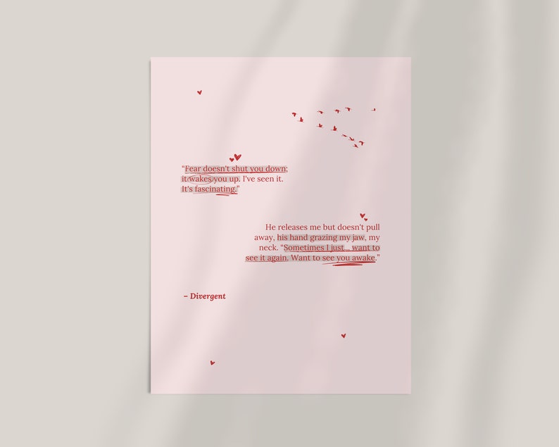 DIVERGENT Digital Print Digital Posters Book Quotes Print Bookish ...