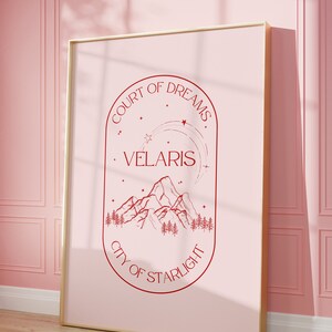 ACOTAR Digital Print Velaris Digital Posters Book Quotes Print Bookish ...