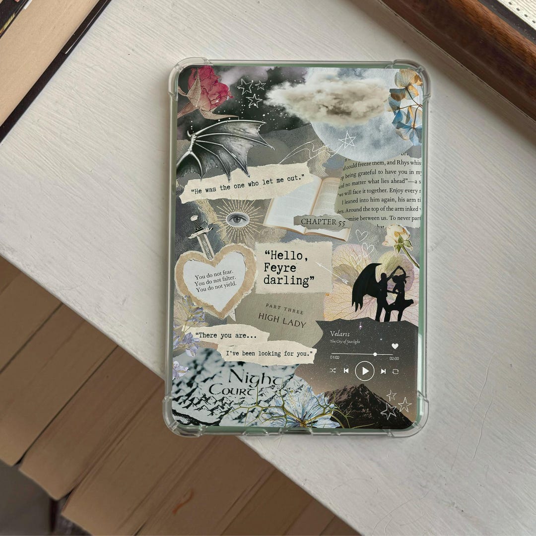 ACOTAR Kindle Printable Insert | Fantasy Kindle Cover | Kindle Clear ...