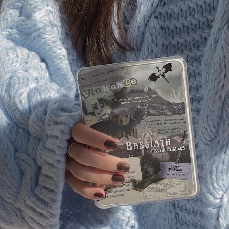 FOURTH WING Kindle Printable Insert | Fantasy Kindle Cover | Kindle ...