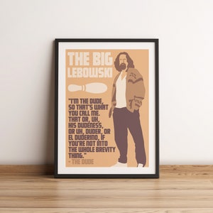 Poster the Big Lebowski - Etsy