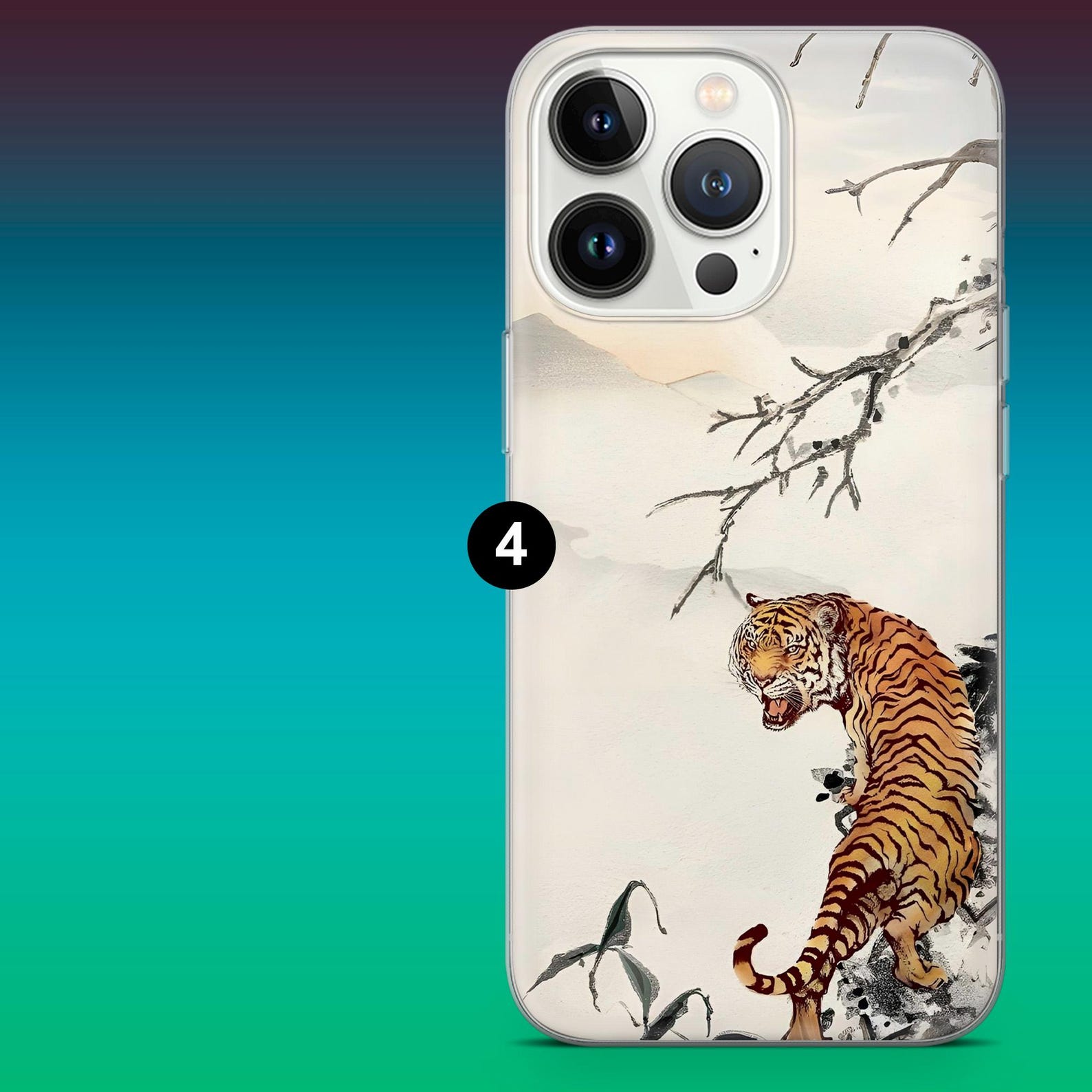 Tiger Phone Case Jungle Wildlife Nature Cover for iPhone 16, 15, 14, 13 ...