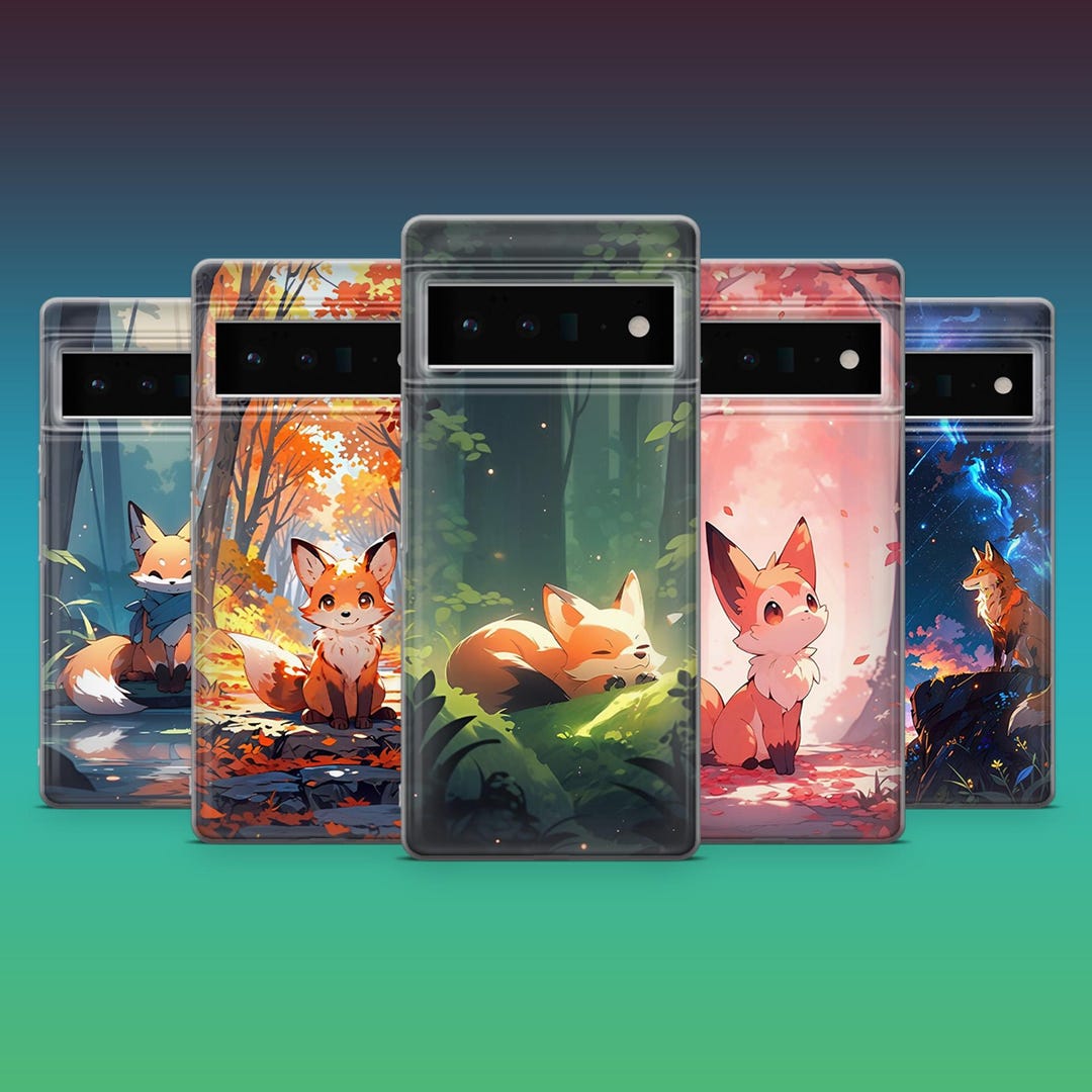Kawaii Fox Phone Case Cute Wild Animal Cover for Google Pixel 9pro, 8A ...