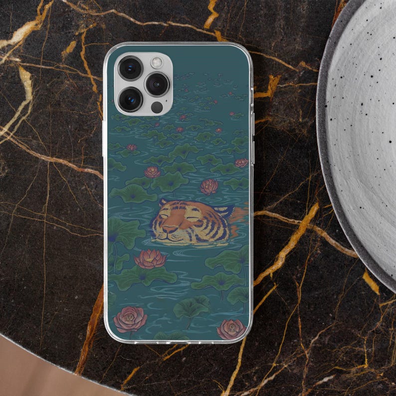 Tiger Phone Case Jungle Wildlife Nature Cover for iPhone 16, 15, 14, 13 ...