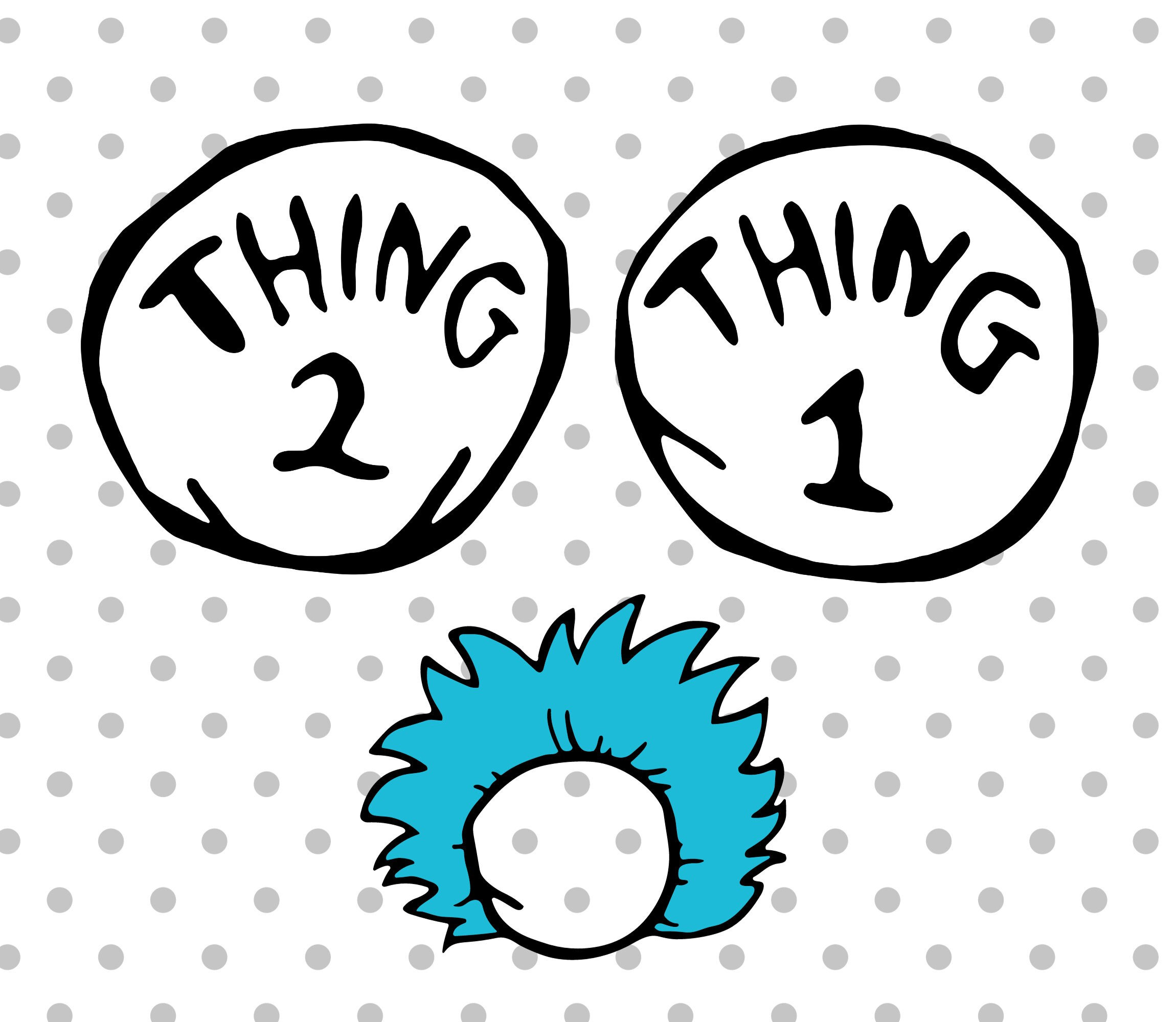 Cosa 1 Cosa 2 svg Cosa uno svg Cosa dos svg Dr. seuss svg - Etsy España
