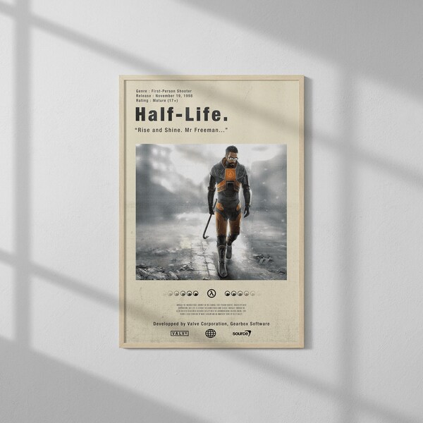 Half Life Poster - Etsy