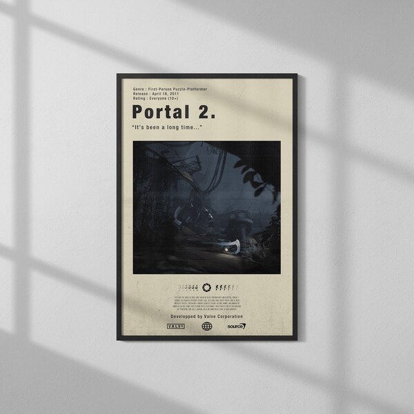 Portal 2 Poster - Etsy