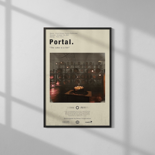 Portal 2 Sign Poster - Etsy