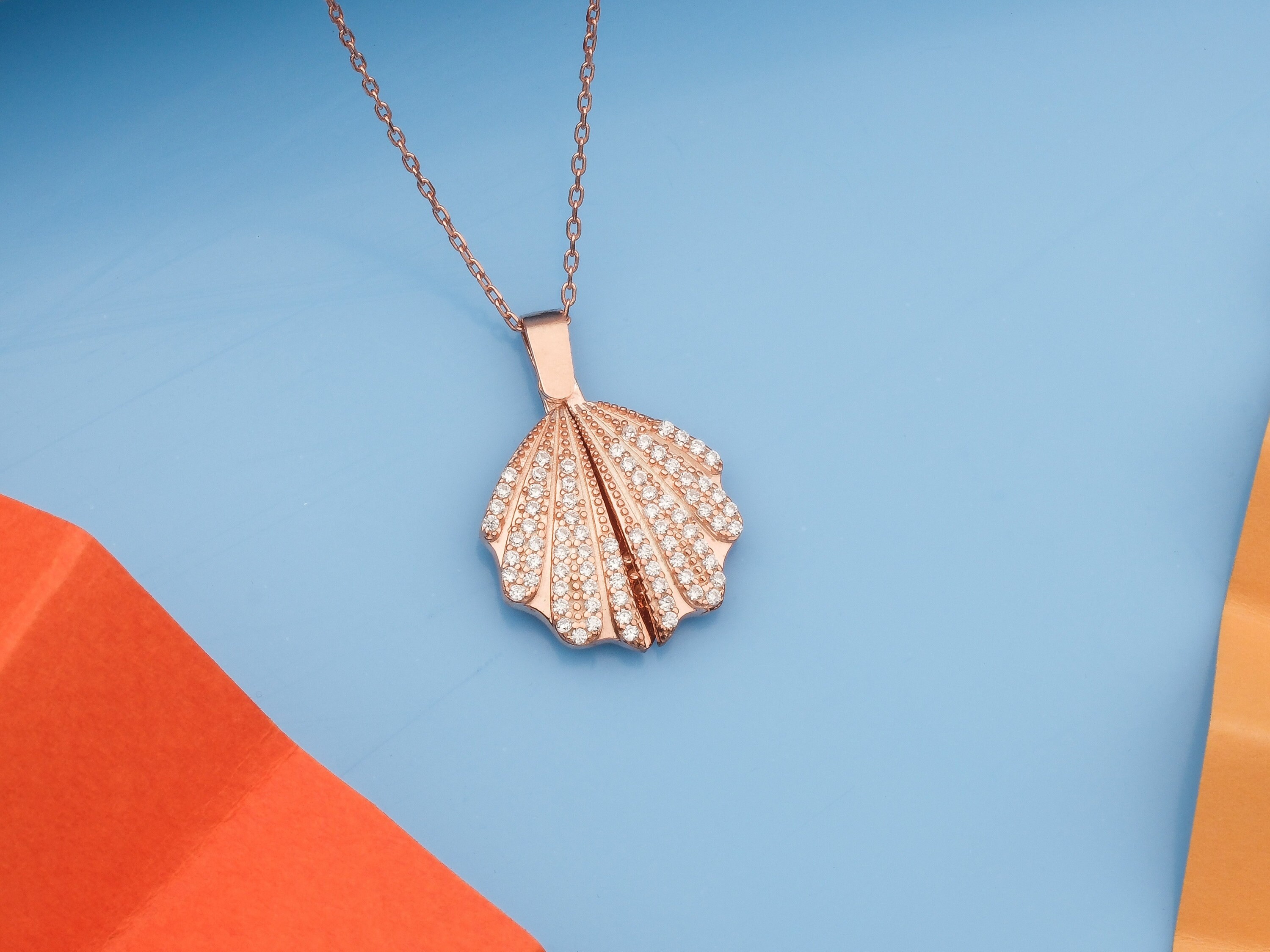Openable Seashell Women Necklace,handmade Dainty Seashell Pendant ...