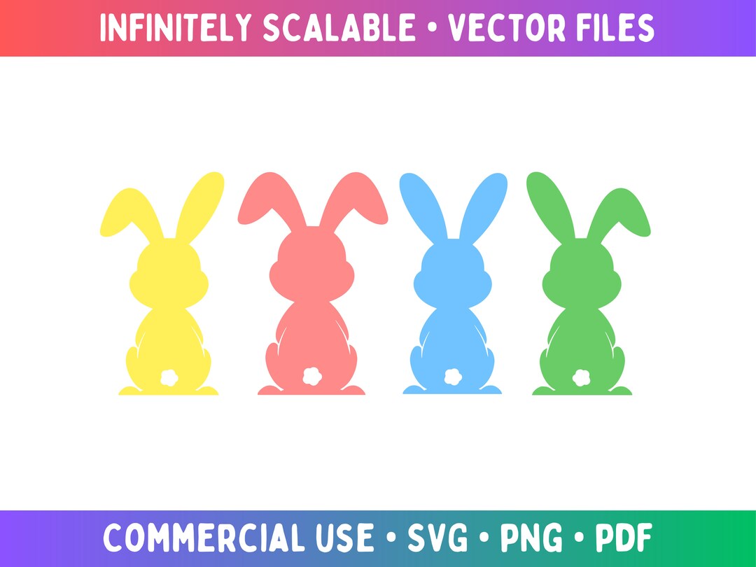 Easter Bunny Svg, Easter Svg, Bunny Silhouette, Rabbit Silhouette ...