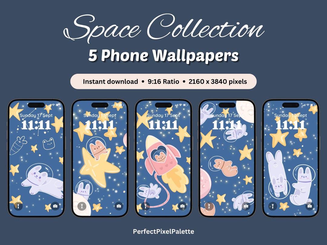 Adorable Cute Space Wallpapers for a Kawaii Aesthetic iPhone Background ...