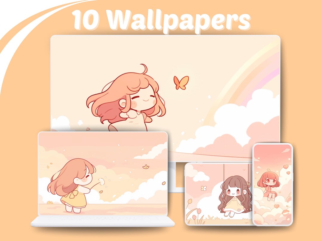 Cute Chibi Girl Wallpapers for Desktop and Mobile, Autumnwallpapers ...