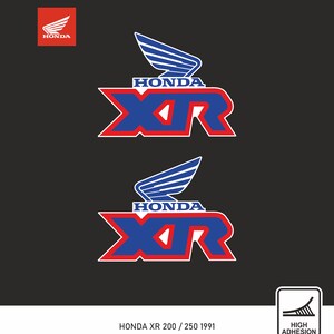 Fuel Tank Decals Stickers Honda XR 80 / 100 / 200 / 250 / 600 1991 - Etsy