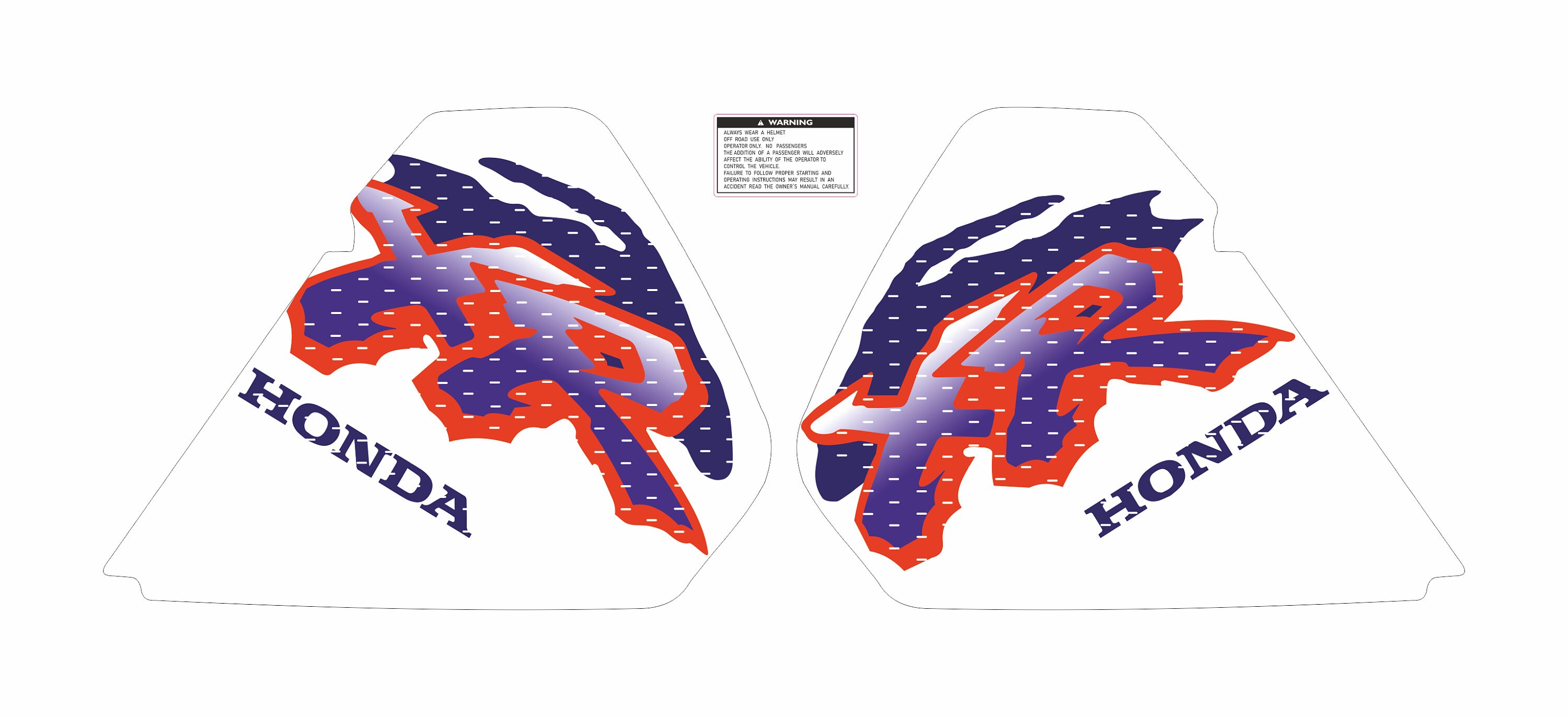 Fuel Tank Decals Stickers Honda XR 80 / 100 / 200 / 250 / 600 1993 - Etsy