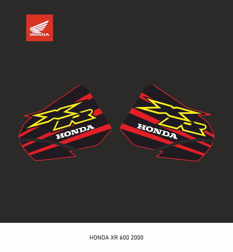 Fuel Tank Decals Stickers Honda XR 250 / 400 / 600 Year 2000 - Etsy ...