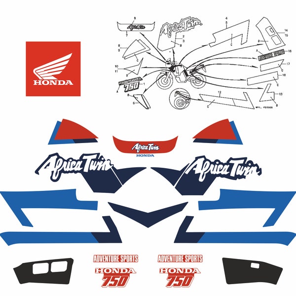 Honda Africa Twin Sticker - Etsy