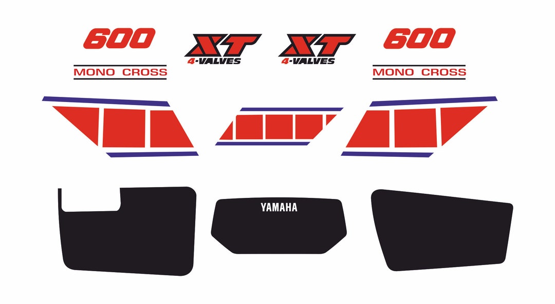 YAMAHA XT600 Sticker Kit - Etsy