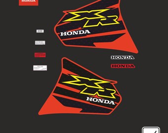 Honda XR400 XR 400 XR Fuel Tank Decals Gas Decals Graphics Right and ...