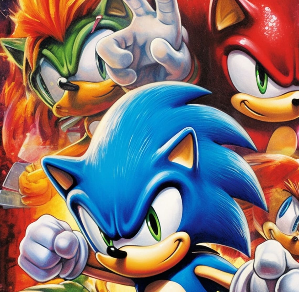 Sonic the Hedgehog, Retro Video Game , Wall Art, Illustration ...