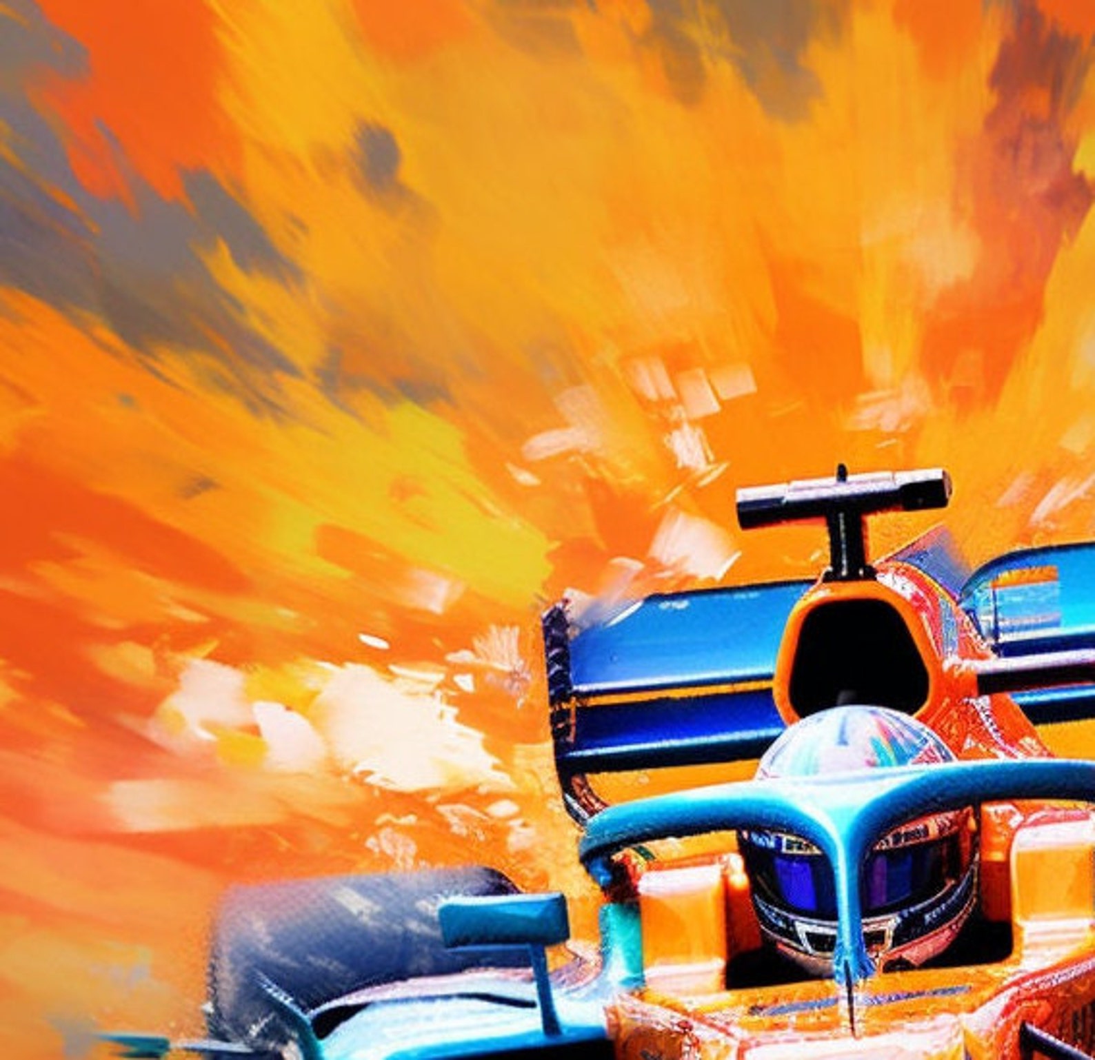 Lando Norris F1 Poster, Mclaren, Wall Art, Illustration, Decoration ...