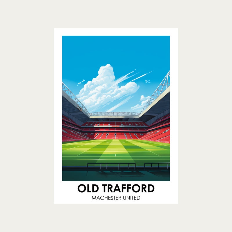 Manchester United Poster - Etsy UK