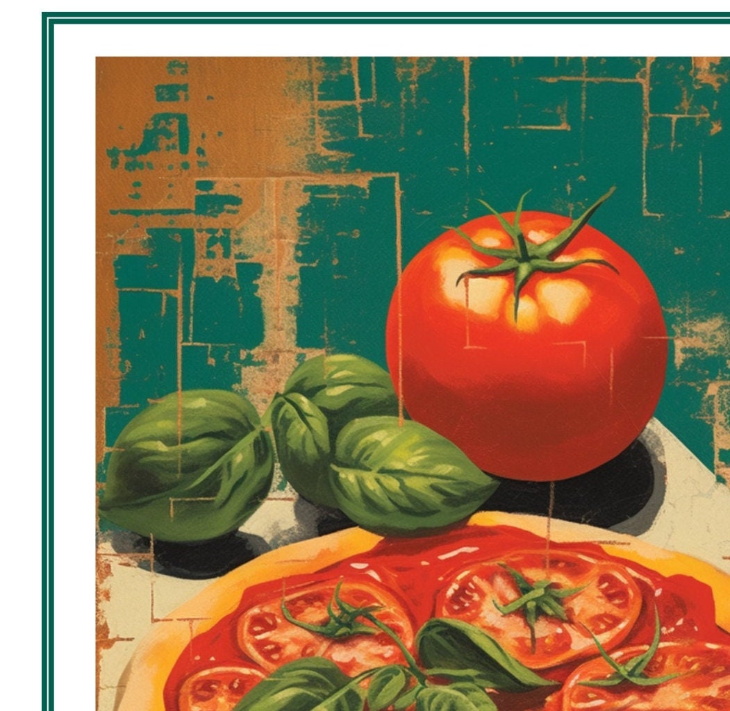 Food Poster, Pizza, Italy, Wall Art, Illustration, Decoration, Gift - Etsy
