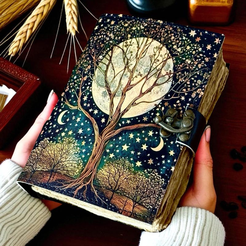Moon Tree Journal - Etsy