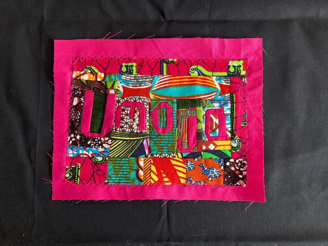 African Fabric Wall Art- Umoja 6” X 8” UPDATED LISTING - Etsy