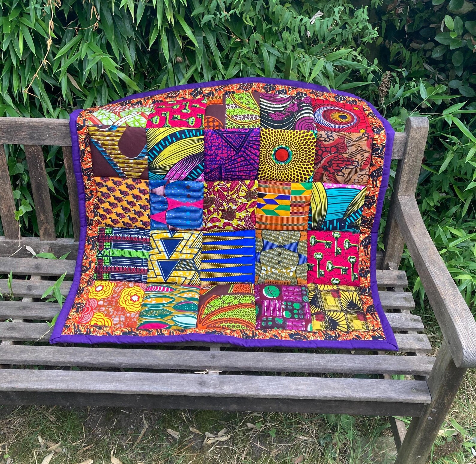 African Print Play Mat Ankara Patchwork Thick Quilt Cover Playmat for ...