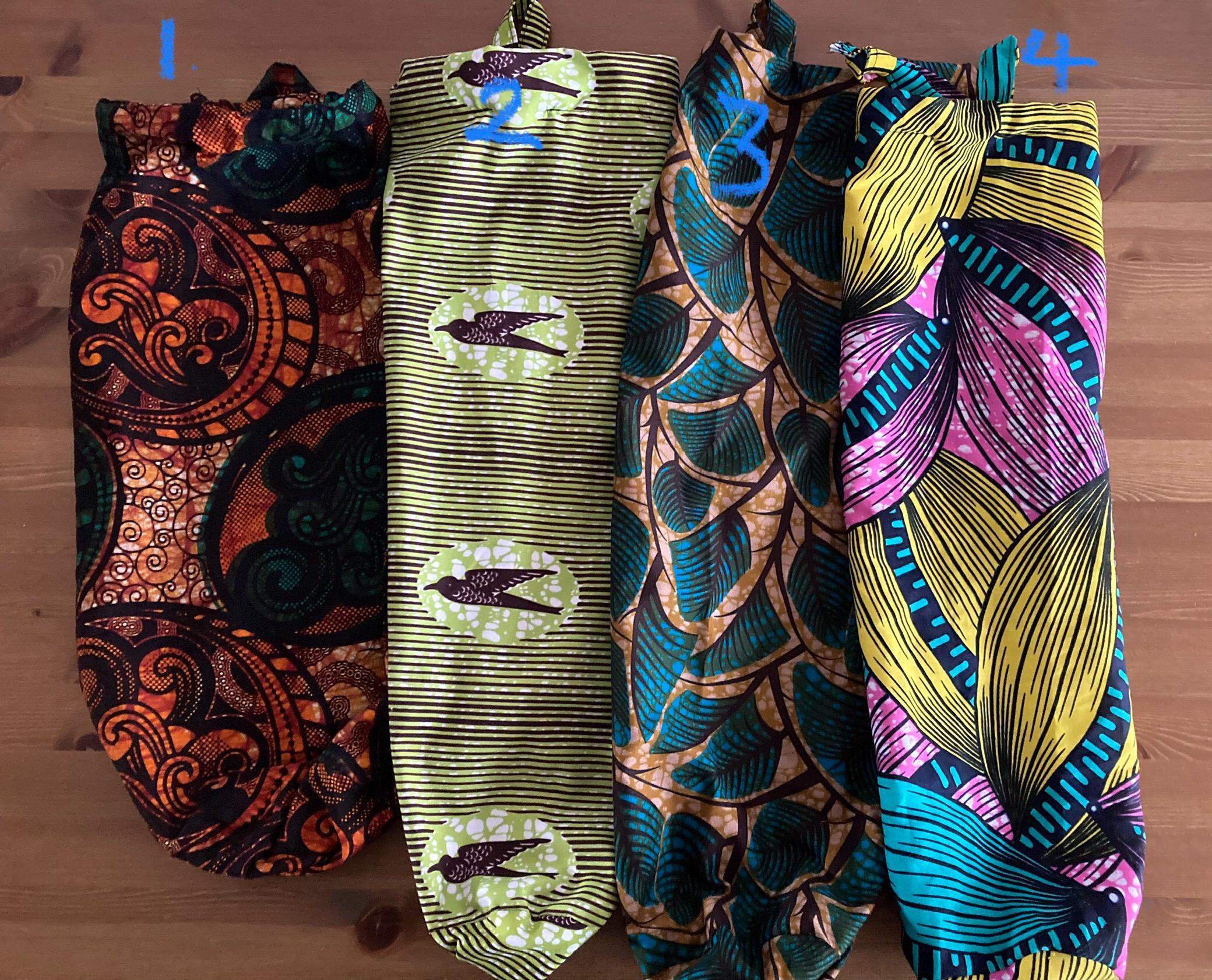 African Fabric Carrier Bag Storage, Kitchen Decor - Etsy