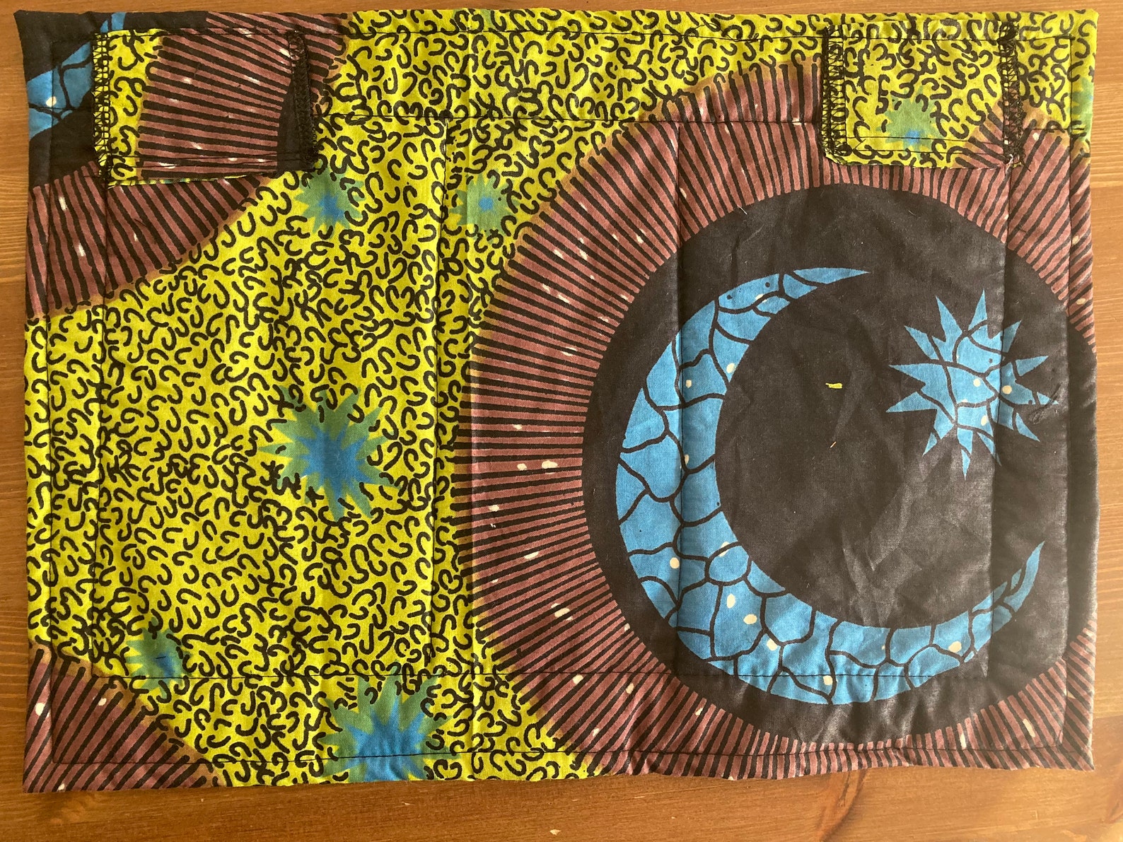 African Fabric Wall Art Joy A3 Size Ankara, African Wax Fabric ...