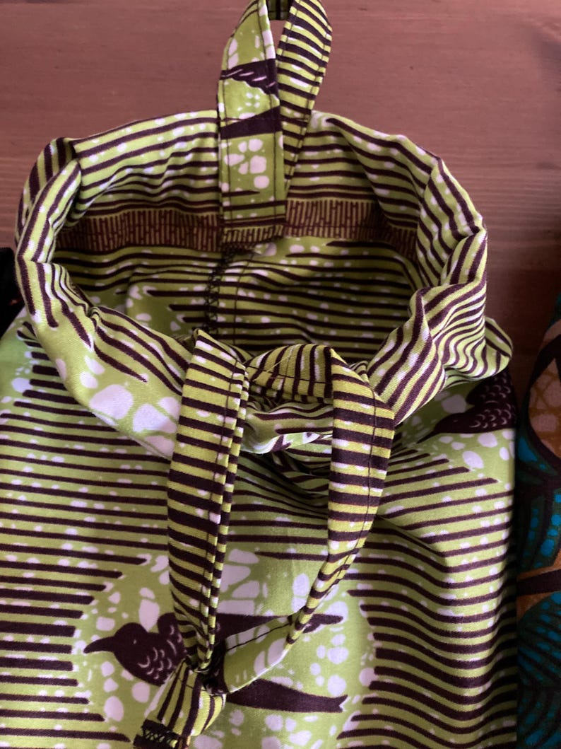 African Fabric Carrier Bag Storage, Kitchen Decor NEW STOCK - Etsy