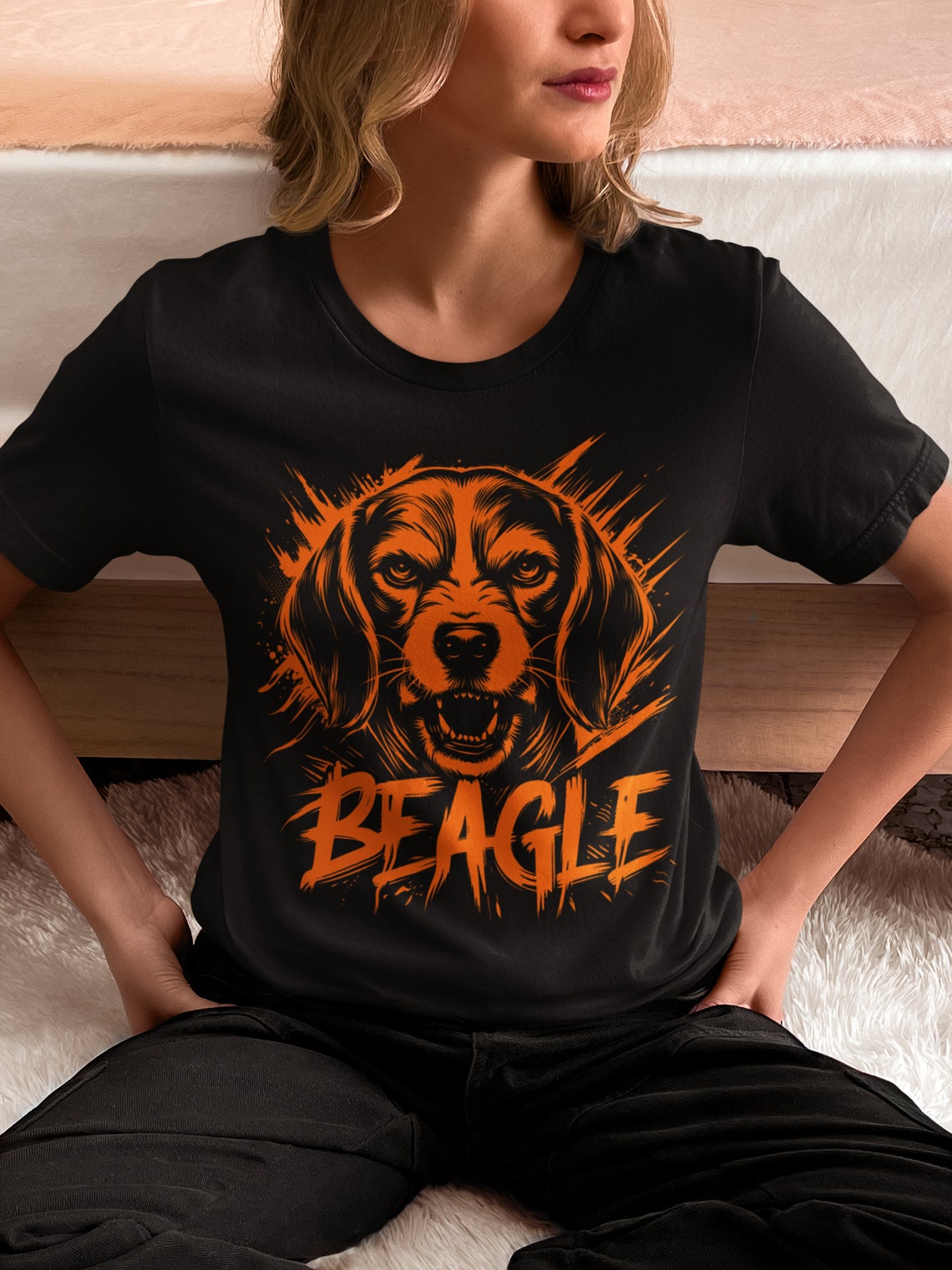Beagle T-shirt / Vintage Rock and Roll T-shirt / Beagle Lover Gift ...