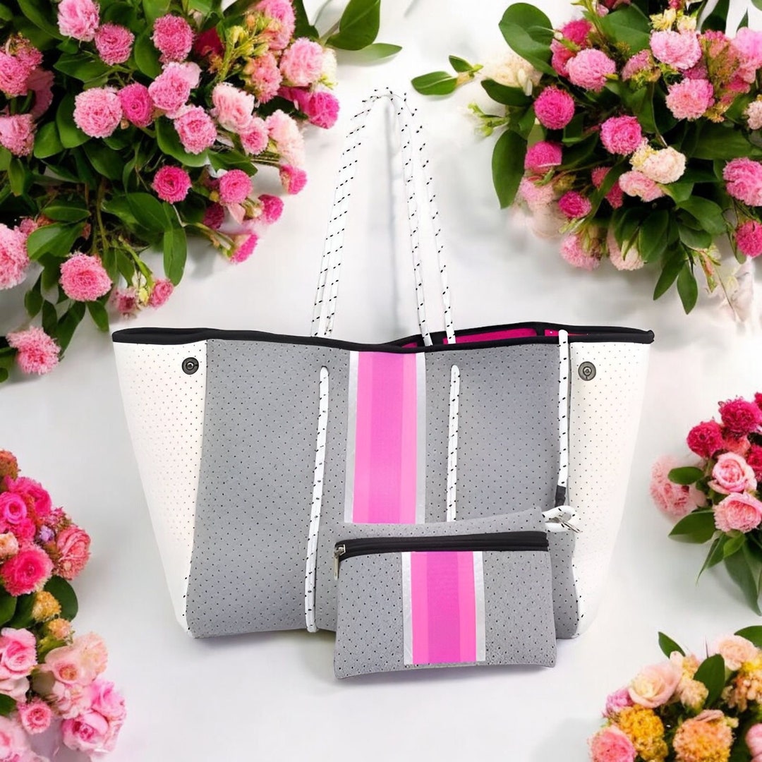 Large Tote Bag , Neoprene Tote Bag, Beach Tote Bag, Summer Tote Bags ...