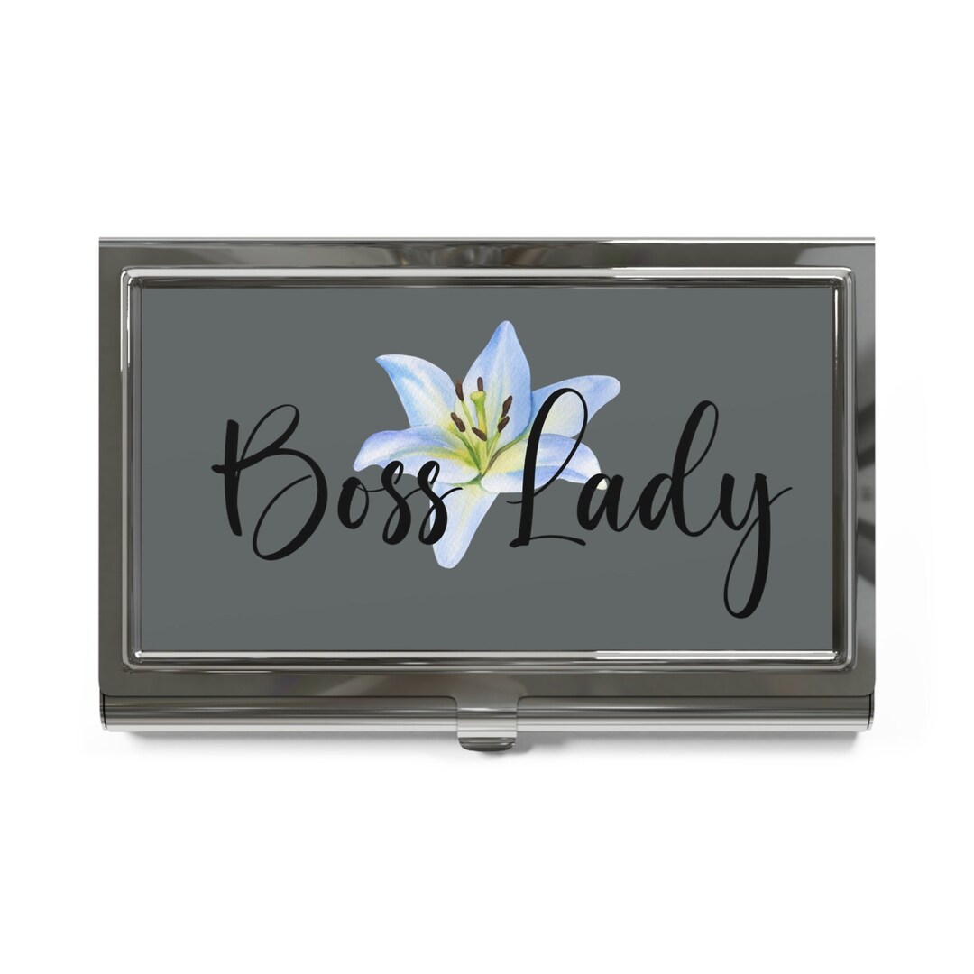 Boss Lady Business Card Holder for Women Entrepreneur Gift for - Etsy