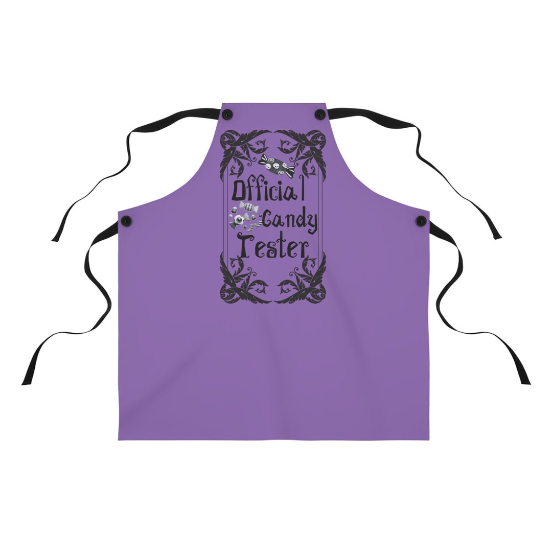 Halloween Apron Official Candy Tester Purple Apron Gift for - Etsy