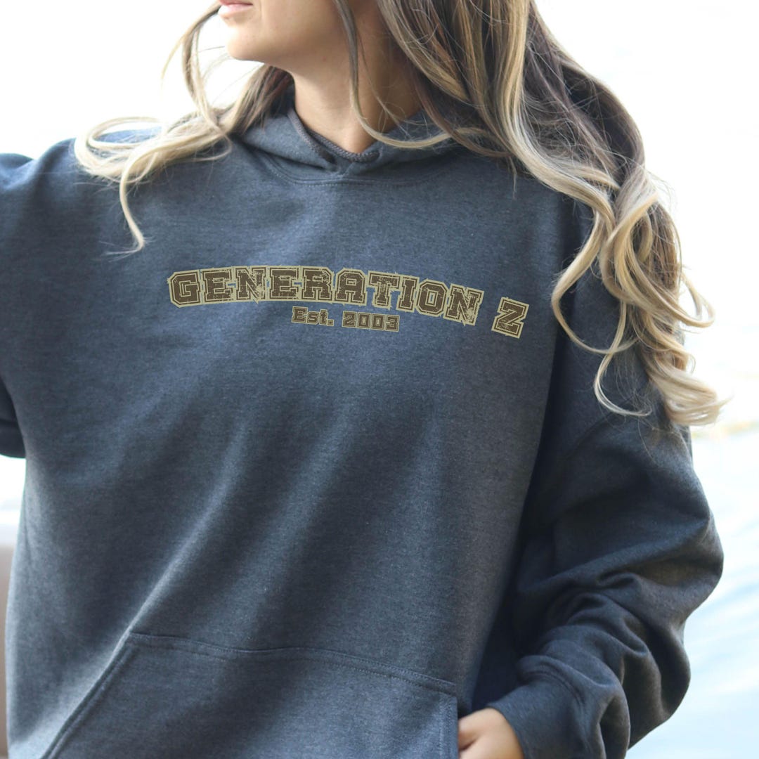 Gen Z Birth Year Sweatshirt Custom Year Birthday Shirt for Generation Z ...