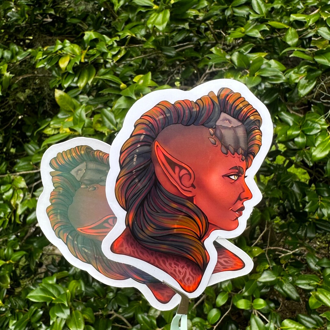 Baldur's Gate 3 | Karlach, Vinyl Water Resistant Sticker - Etsy