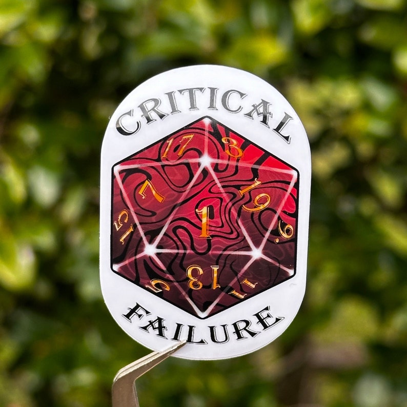 D20 Dice Sticker Baldur's Gate 3 Astarion BG3 Vinyl Sticker RPG Sticker ...