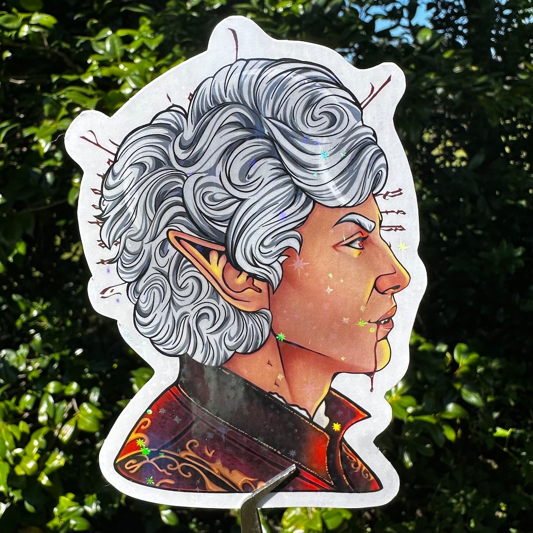 Baldur's Gate 3 | Astarion, Vinyl Water Resistant Sticker - Etsy