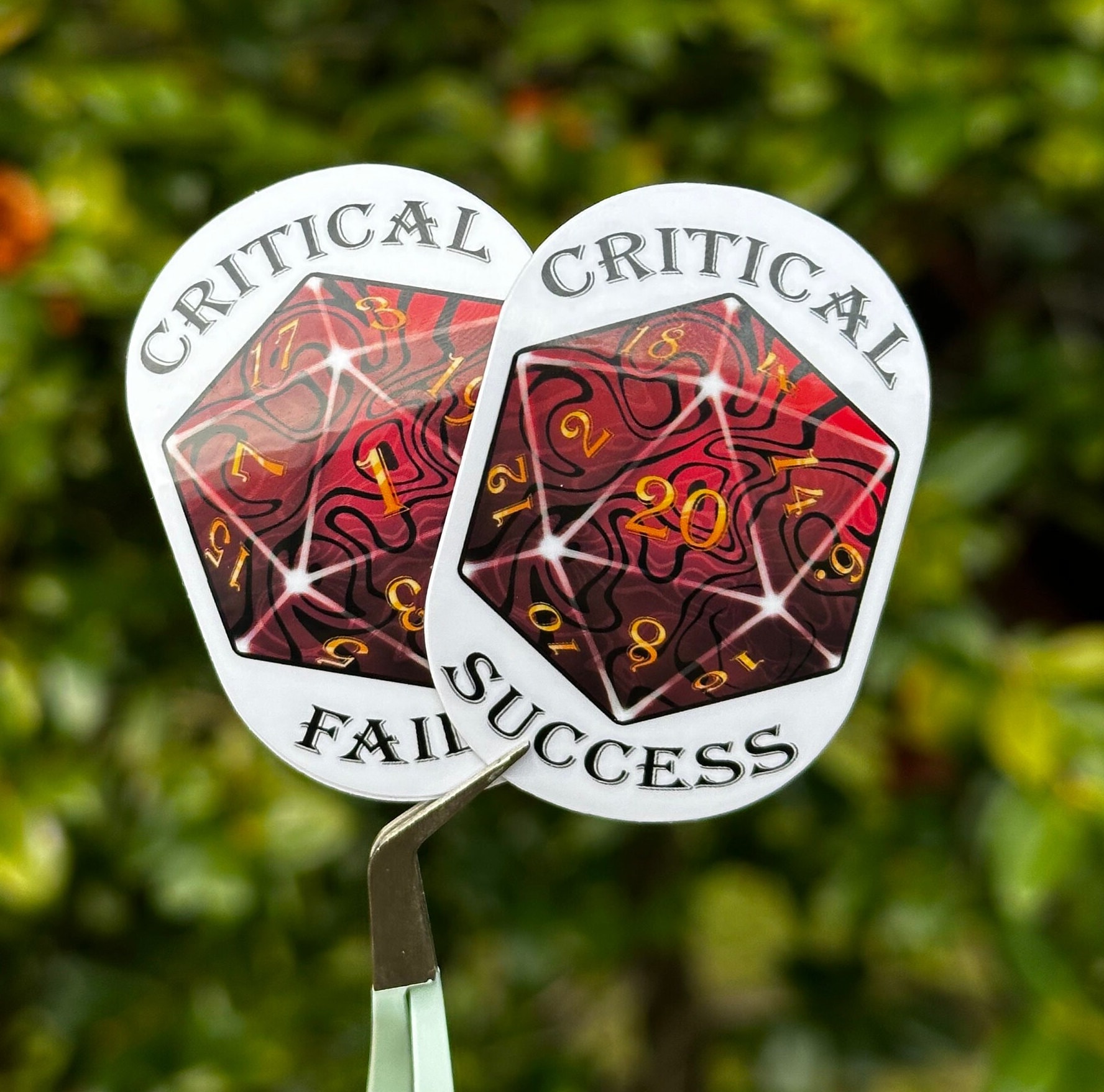 D20 Dice Sticker | Baldur's Gate 3 | Astarion | BG3 | Vinyl Sticker ...