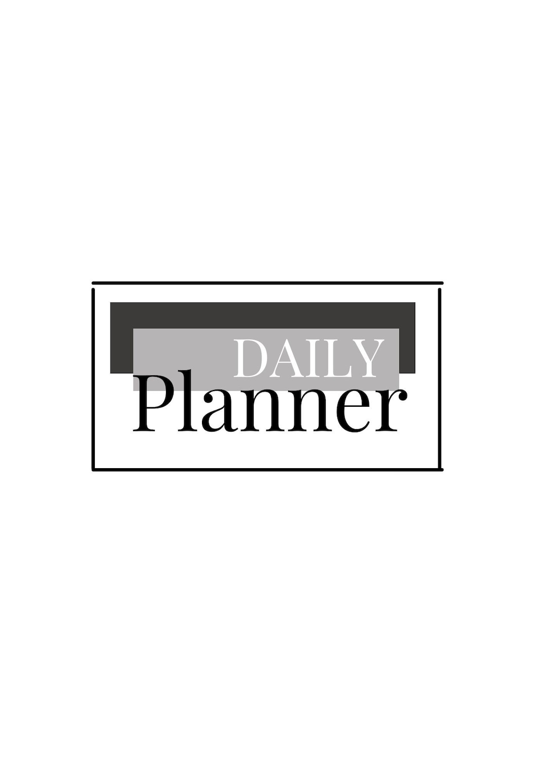 Daily Plan Template Printable Daily Planner Fillable Daily Planner ...