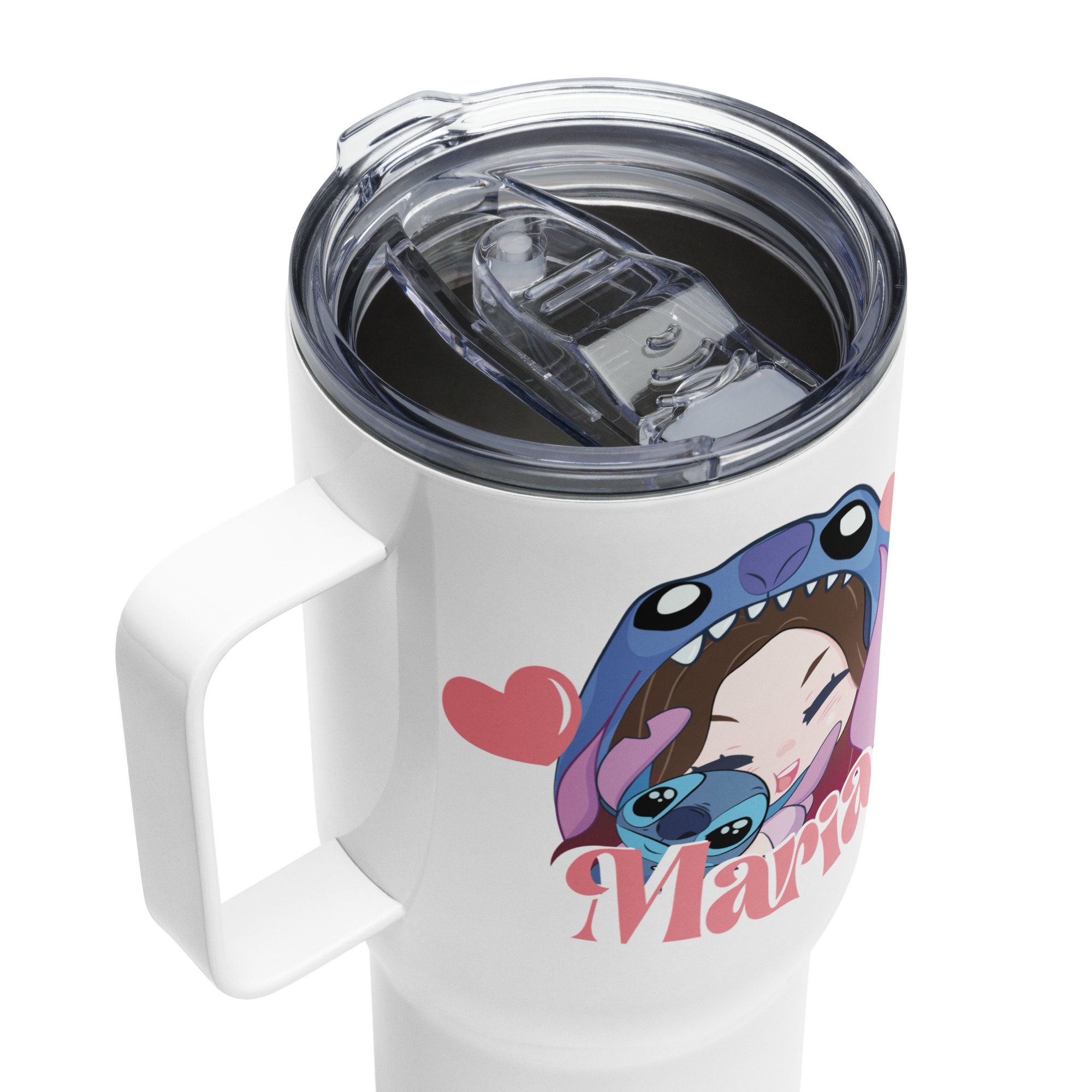 Personalized Thermos With Handle, Personalized Stitch Thermos, Kawaii ...