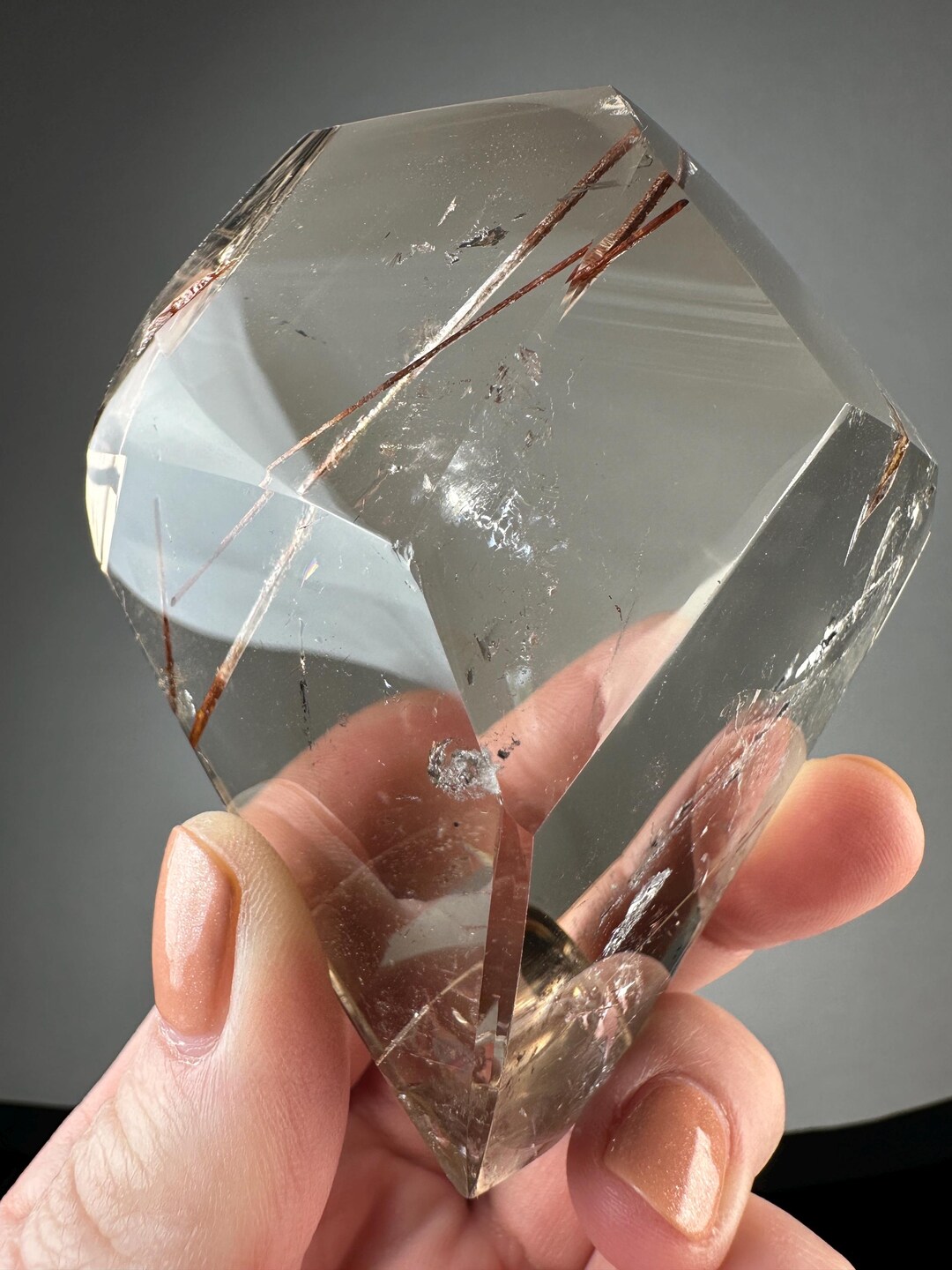 Smoky Quartz Freeform With Rutile Inclusions | 331g - Etsy