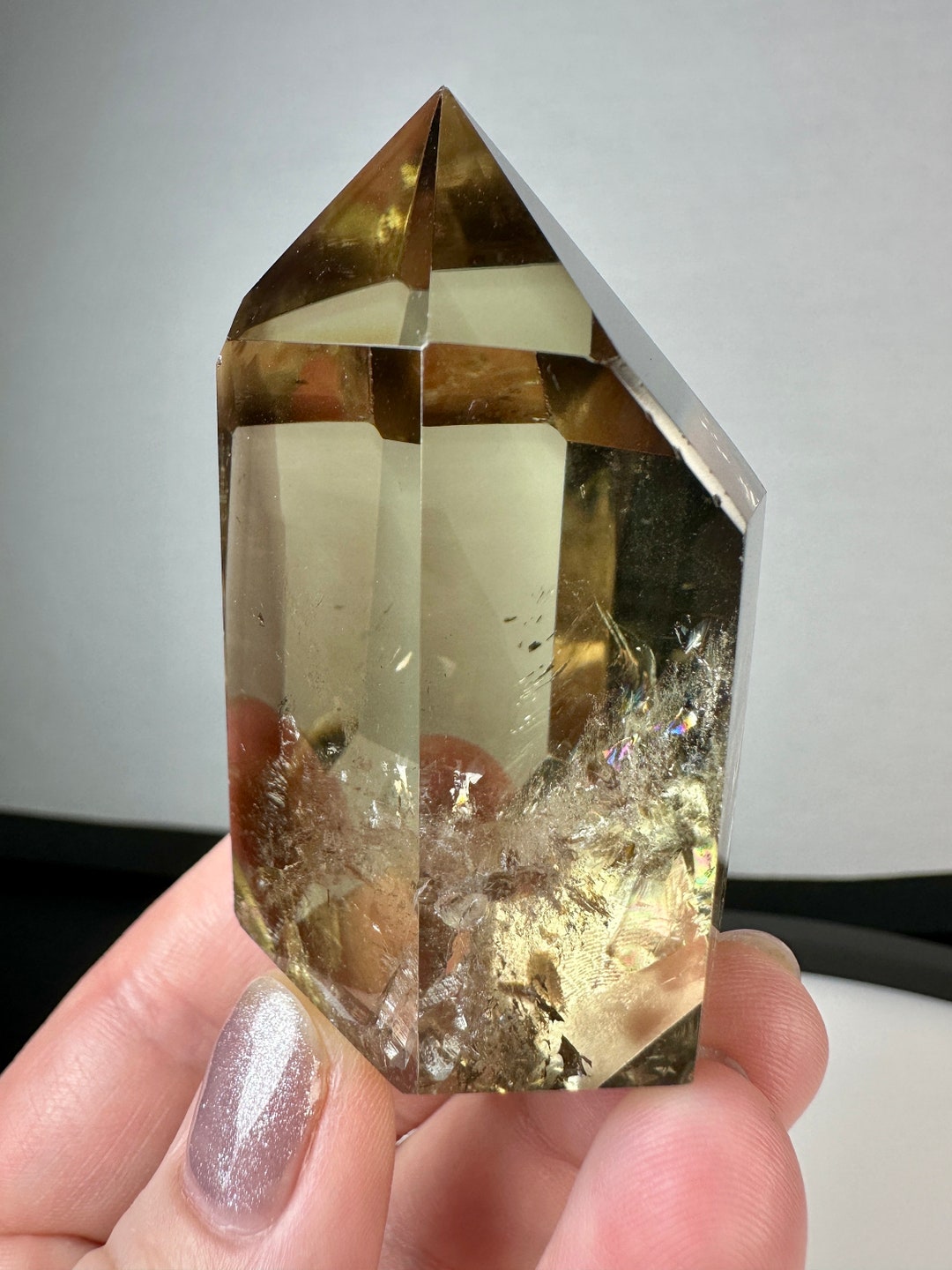 Smoky Citrine Freeform With Rainbows – 154g - Etsy