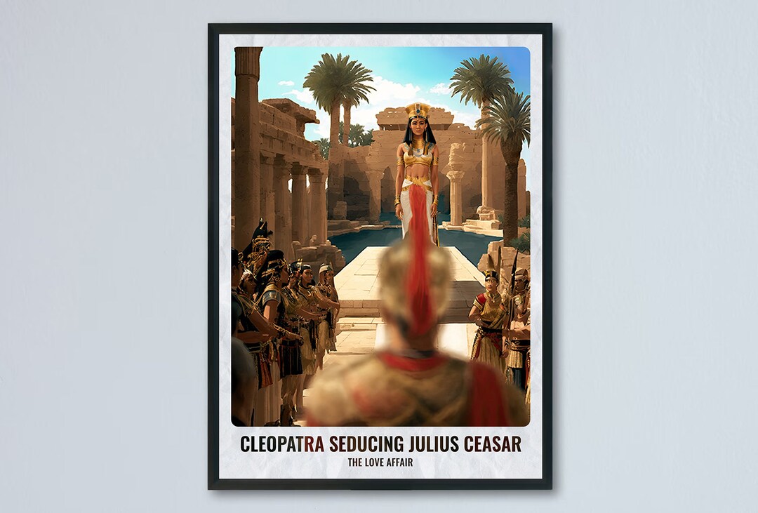 Cleopatra Meeting Julis Cesar Wall Art Decor Bedroom Wall Art Art for ...