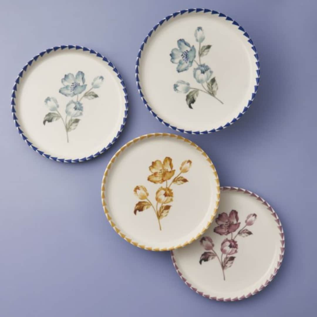 Güral Porselen Bilbao Porcelain Dessert Plates Set, 6 Pieces 6 People ...